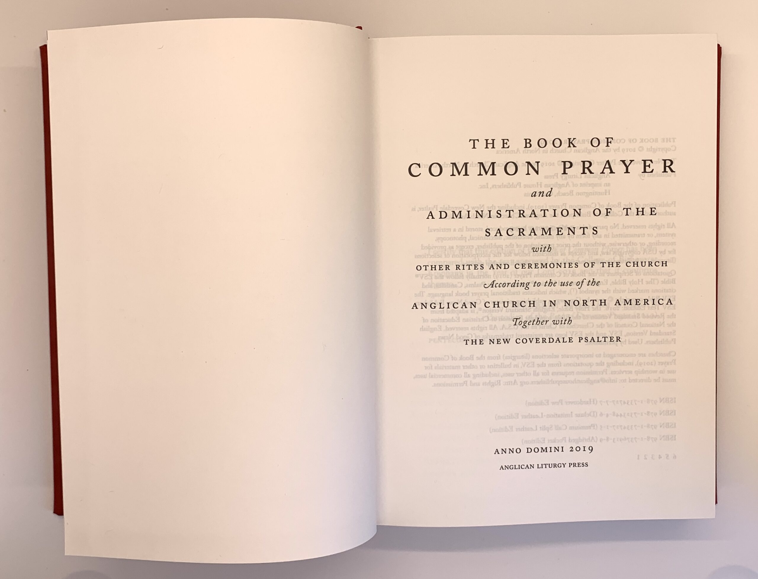 Book of Common Prayer (2019): Pew Edition - Anglican House Publishers